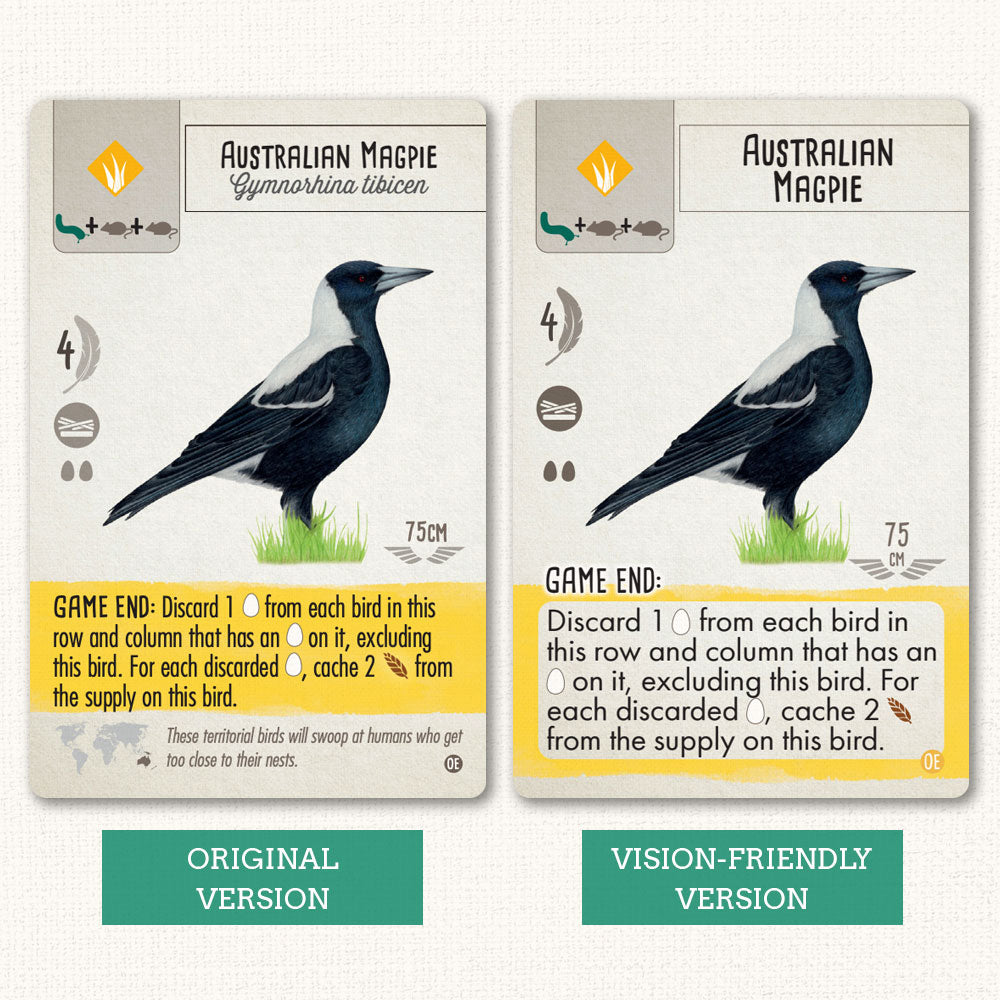 Wingspan Vision-Friendly Cards: Oceania Expansion – Stonemaier Games ...